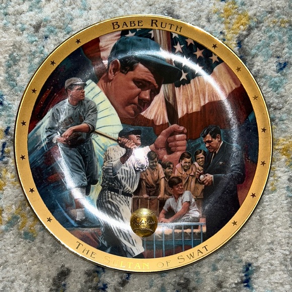 Royal Doulton | Art | Franklin Mint Babe Ruth Collectible Plate | Poshmark